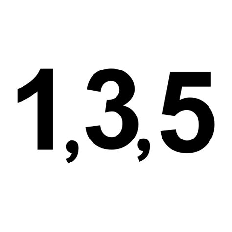 Odd Number In Arasaac · Global Symbols