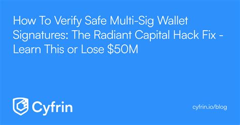Verify Safe Multi Sig Wallet Signatures With Safe Tx Hashes Cyfrin