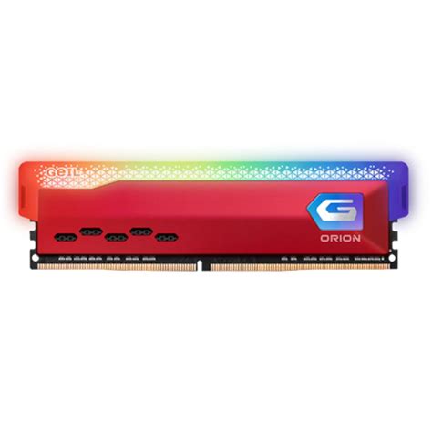 Geil 8GB DDR4 3200 MHz Orion RGB Desktop Ram RED