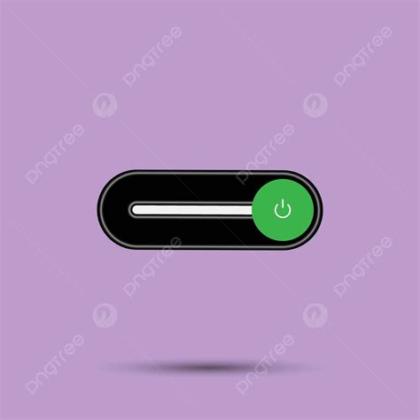 Slider Style Onoff Switches With Neon Lights On Black Background Vector