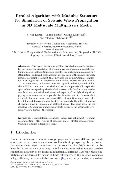 pdf parallel algorithm with modulus structure for simulation of