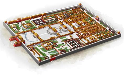 Forbidden City Layout Kiến Trúc Trung Hoa Kiến Trúc Lâu đài