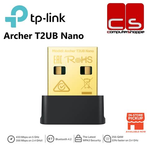 Tp Link Archer T Ub Nano Ac Nano Wi Fi Bluetooth Usb Adapter Shopee Malaysia