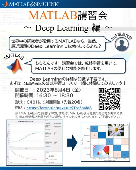 ヒビヤ matlab ambassador on twitter 8月にmatlab講習会とworkshopを開催します 講習会では