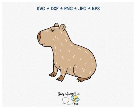 Capybara Clipart Zen Capybara Clipart Cute Hamster Clipart Etsy Ireland