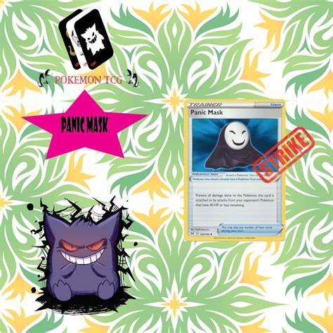 Pokemon Trainer Card Panic Mask 165196 Lost Origin Shopee Malaysia