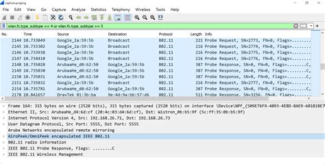 How To Capture Probe Request And Probe Response With 80211 Radio