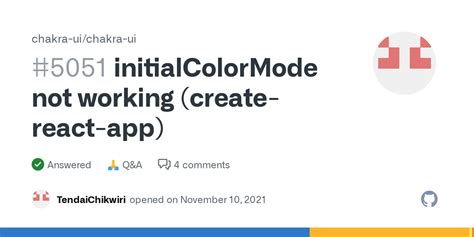 Initialcolormode Not Working Create React App · Chakra Ui Chakra Ui · Discussion 5051 · Github