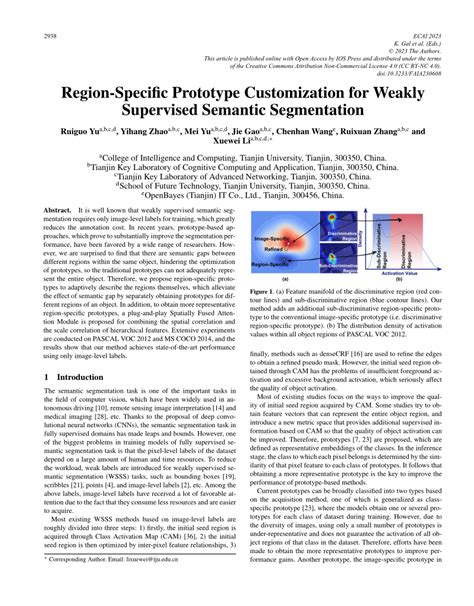 Pdf Region Specific Prototype Customization For Weakly Supervised