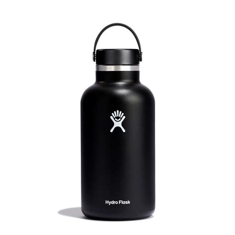 Hydro Flask Water Bottles Soho Black 64 Oz Wide Mouth