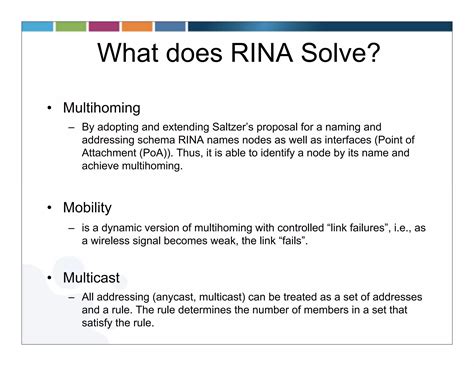 Rina Recursive Inter Network Architecture Pdf