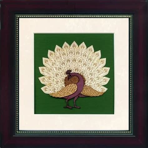 Mix Color Wooden Patchwork Peacock Dancing For Exterior Decor Size