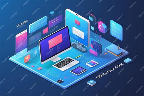 premium photo web uiux design web development concept web design application design coding