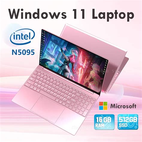 New Gaming Laptop Computer Windows 11 16gb 32gb Ram 1024gb Ssd Intel N5095 Office Notebook