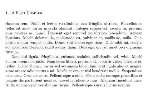 Only Number And Name Of Chapter Wanted In Header Tex Latex Stack