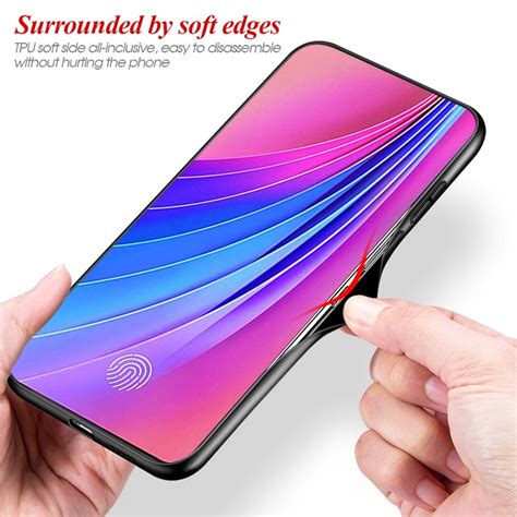 For Vivo V15 Pro Gradient Color Glass Case Yellow