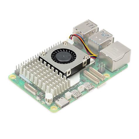 Aluminum Raspberry Pi Original Cooling Fan With Heatsink MaidaTech