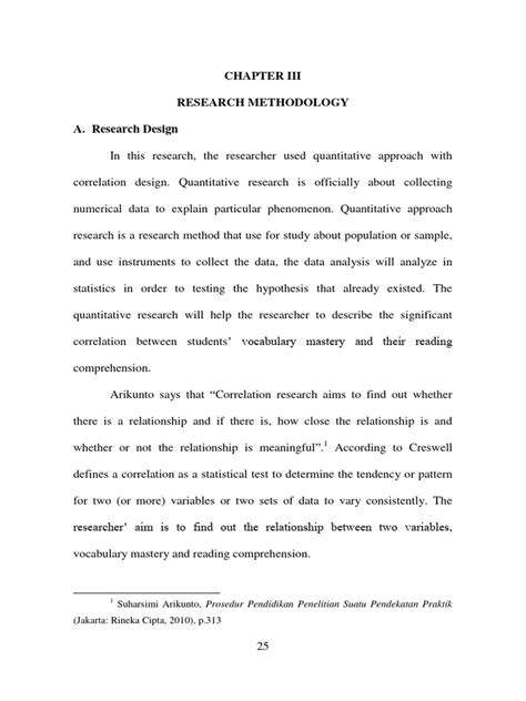 Chapter Iii Pdf Validity Statistics Quantitative Research