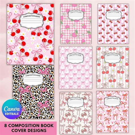 Composition Notebook Designs Png Etsy