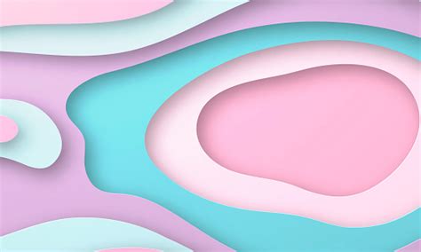 종이 잘라 배경입니다 파스텔 색상 추상적 인 물결 모양유행 3d 디자인 0명에 대한 스톡 벡터 아트 및 기타 이미지 0명