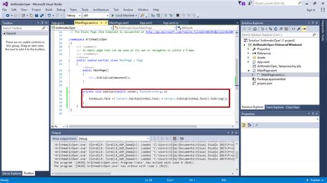 Creating Arithmetic Operation In Universal Windows Apps Development With Xaml And Visual C