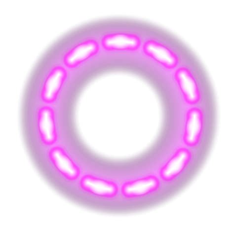 Neon Frame Vibrant Colored Glowing Neon Frame With Transparent Background Png