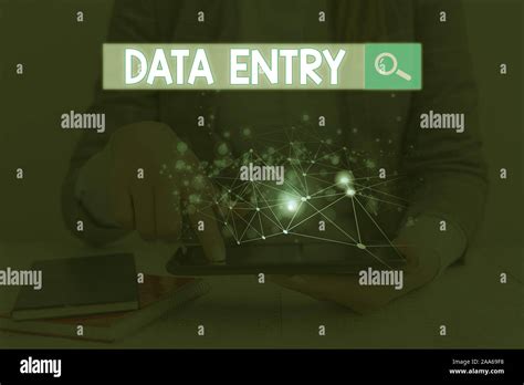 Word Writing Text Data Entry Business Photo Showcasing Process Of