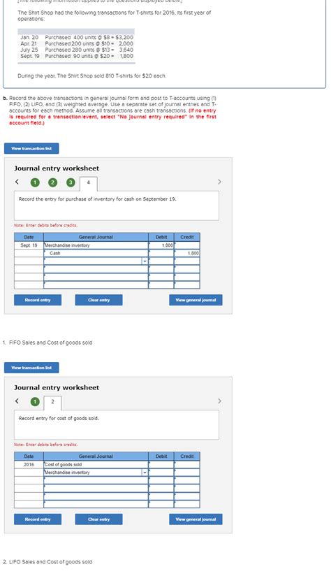 Solved Record The Above Transactions In General Journal Form