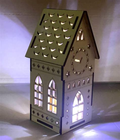 Новорічний будиночок каплиця з підсвічуванням фото відгуки характеристики в інтернет