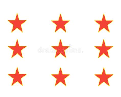 Stars Shape Set Or Collection Isolated On White Background Stock Illustration Illustration Of
