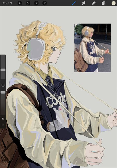 Safebooru 1girl 94z4woxtl Art Program In Frame Backpack Bag Blonde