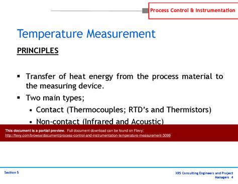 P ID Instrumentation Control Temperature Measurement PPT Slide Deck
