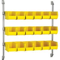 Quantum 34 X 60 Wall Mount Cantilever With 30 Yellow Divider Bins Can