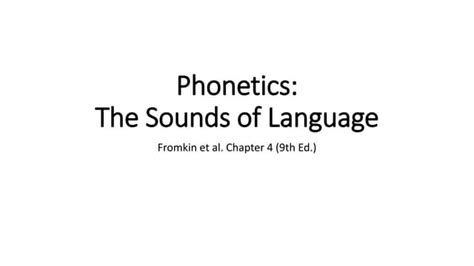 Phonetics Pptx