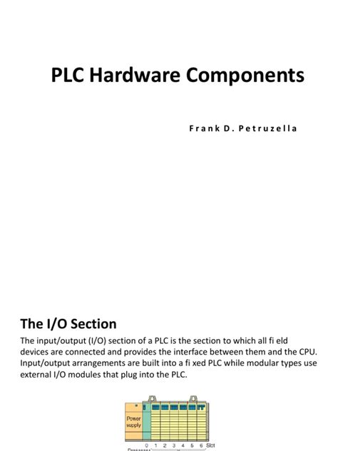 plc hardware components download free pdf programmable logic controller input output