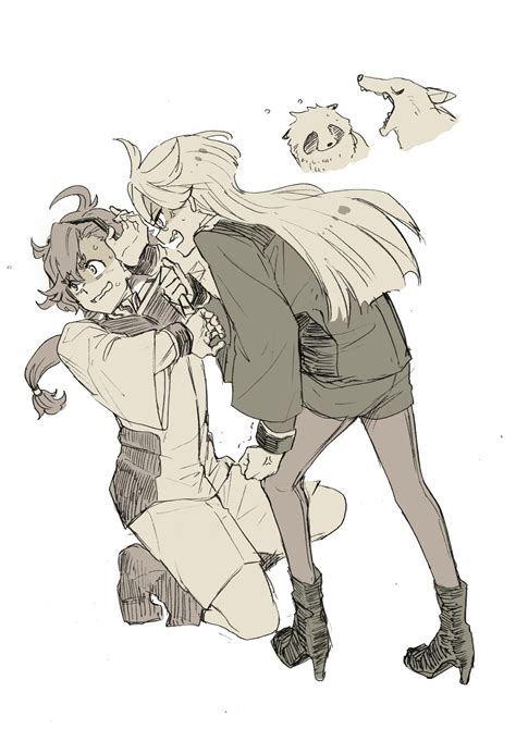Suletta Mercury And Miorine Rembran Gundam And 1 More Drawn By Kyouno