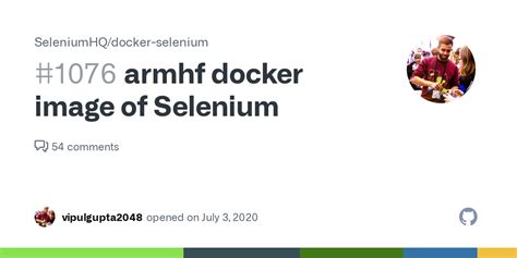 Armhf Docker Image Of Selenium · Issue 1076 · Seleniumhqdocker Selenium · Github