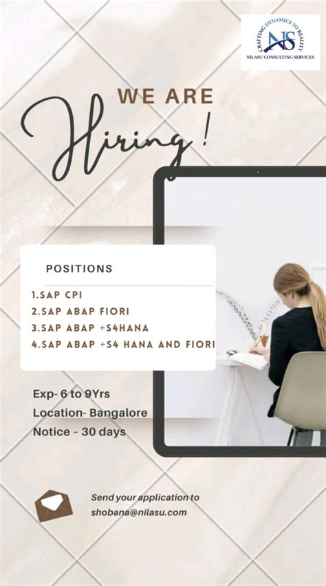 shobana r on linkedin sapcpi sapfiori s4hana sapabap jobhiring