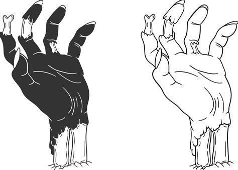 Zombie Hand Drawing