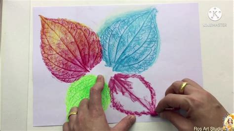 ภาพพิมพ์จากวัสดุธรรมชาติ ด้วยเทคนิคสีชอล์ค Ep 3 Youtube