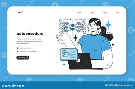 Autoencoders Web Banner Or Landing Page Artificial Neural Network