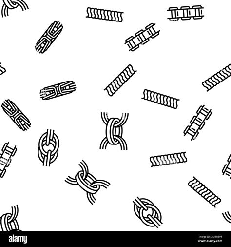 Chain Metal Connection Link Vector Seamless Pattern Stock Vector Image And Art Alamy