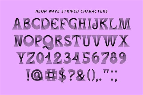 Neon Wave Retro Futuristic Font Family On Behance