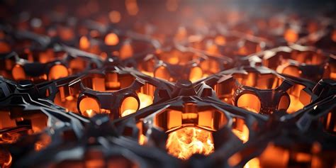 Transformation Of Iron And Carbon Atoms Into Steel Alloy Closeup Photo