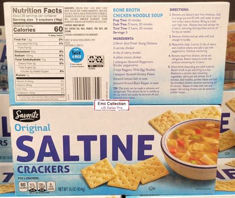 Savoritz Original Saltine Crackers 16oz 454g 2 Boxes
