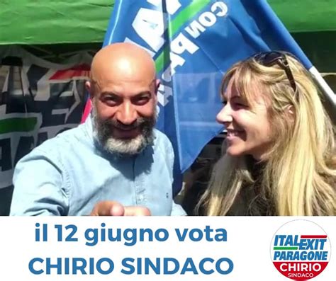 📣il 12 Giugno Vota 👉 Chiara Chirio Sindaco 💪 Italexitconparagoneasti By Liberamente Work In