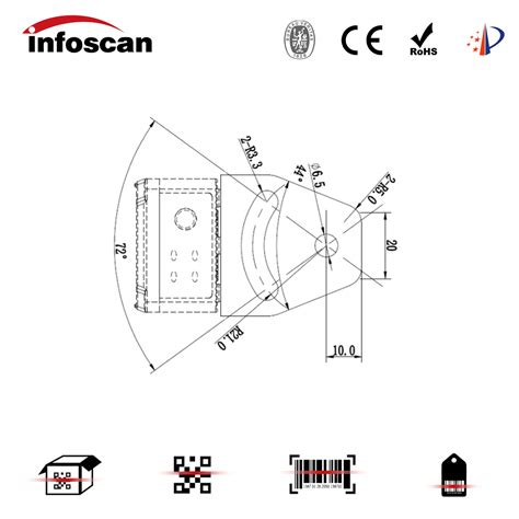 FV Embedded Industrial Fixed Bar Code Scanner With Configuration Tools Barcode Scanner And