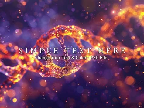 Dna Double Helix Abstract Premium Ai Generated Psd
