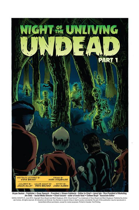 Ghoul Scouts Night Of The Unliving Undead Fresh Comics