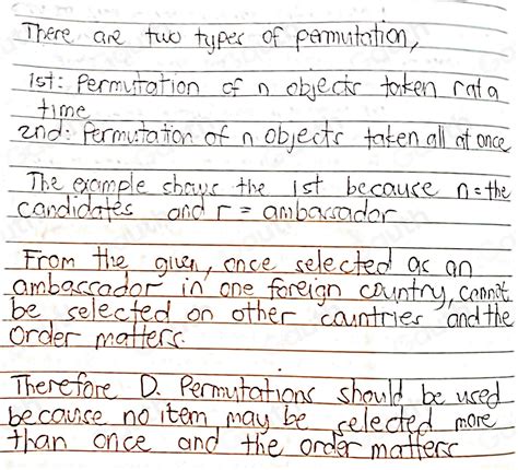 Solved Answer The Following Question Using Arrangements With
